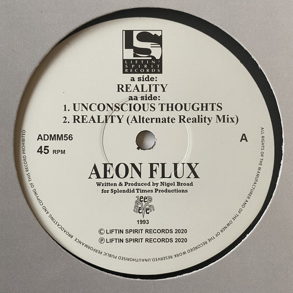 Reality / Unconscious Thoughts | Aeon Flux – IMO Records LONDON
